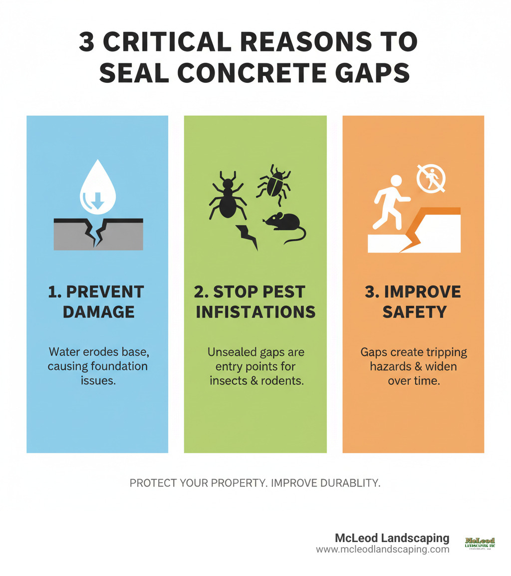 Fill Concrete Stairs & Walkway Gaps: Top 3 Fixes!