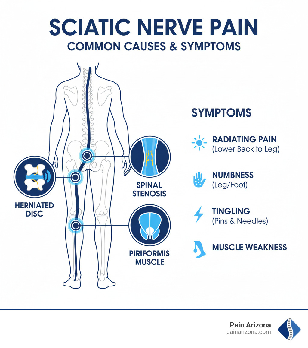What causes sciatic nerve pain: Crucial Relief 2025