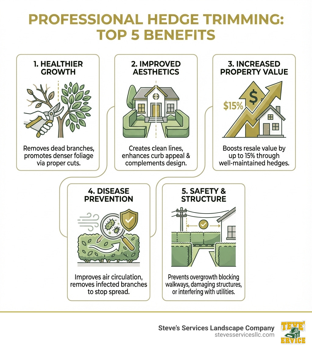 Professional Hedge Trimming: Top 5 2025 Benefits