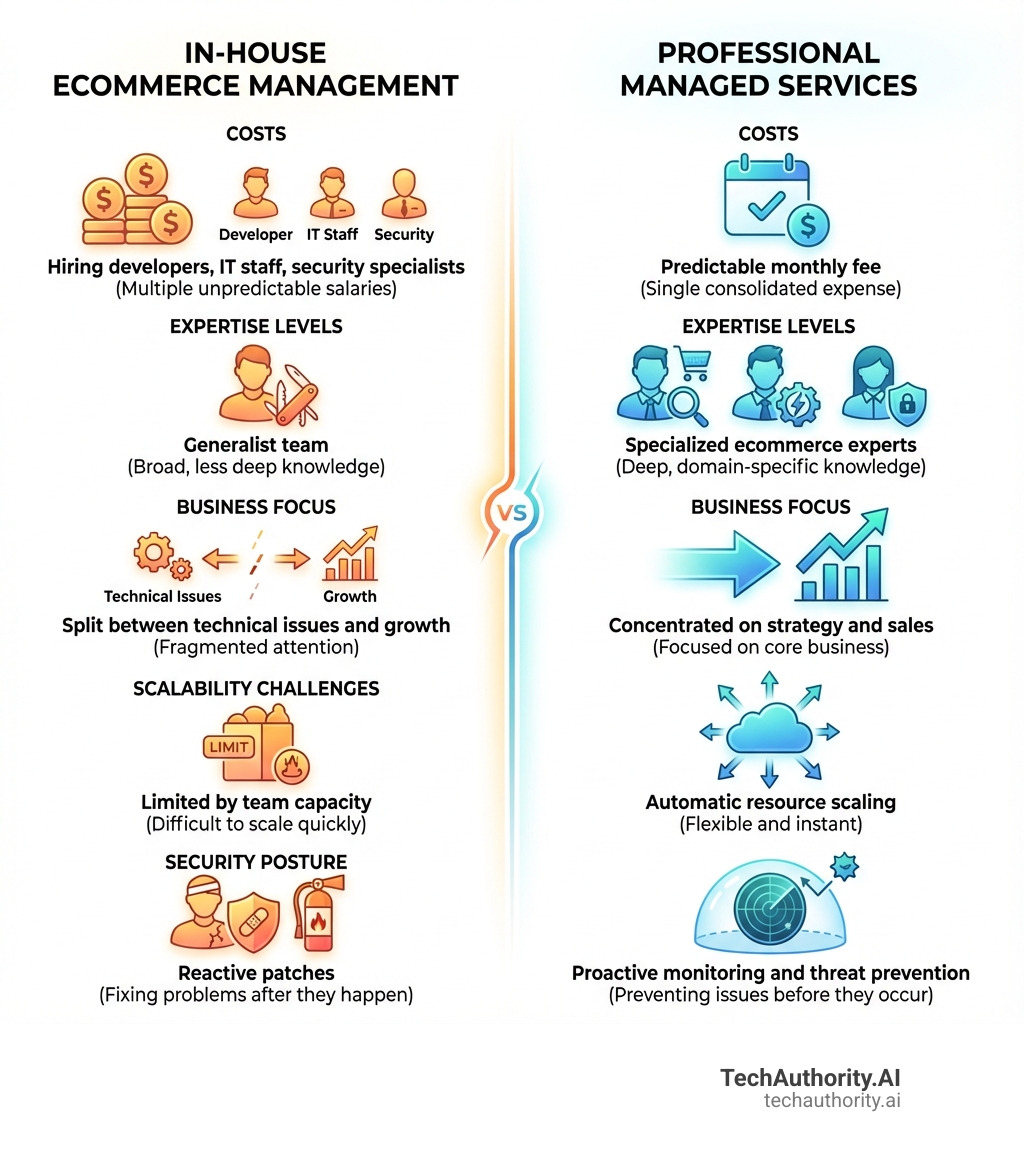 Who You Gonna Call? Ecommerce Website Management Pros! - Tech Authority AI