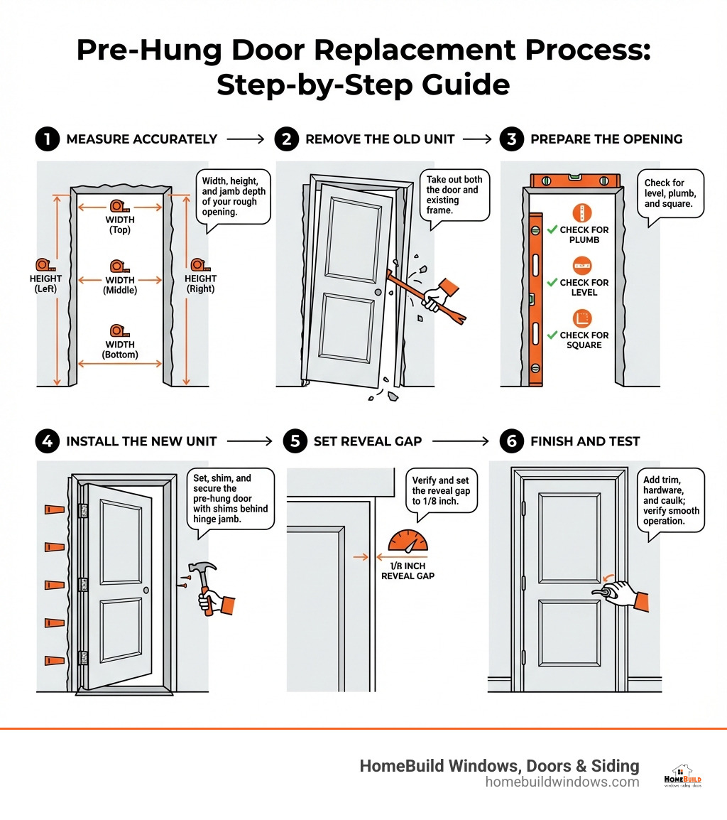 Pre-Hung Door Replacement: Quick 1-Day Fix