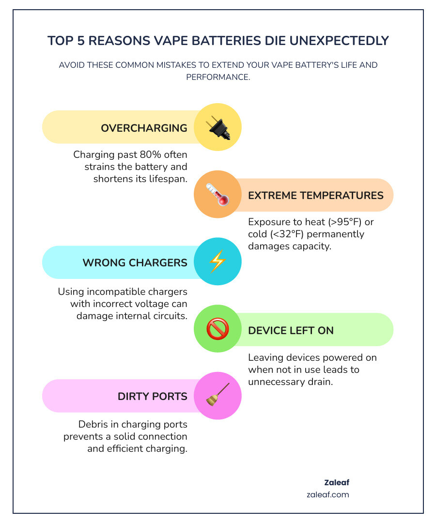 Optimizing battery life: 5 Pro Tips for Longer Vapes – Z3PL