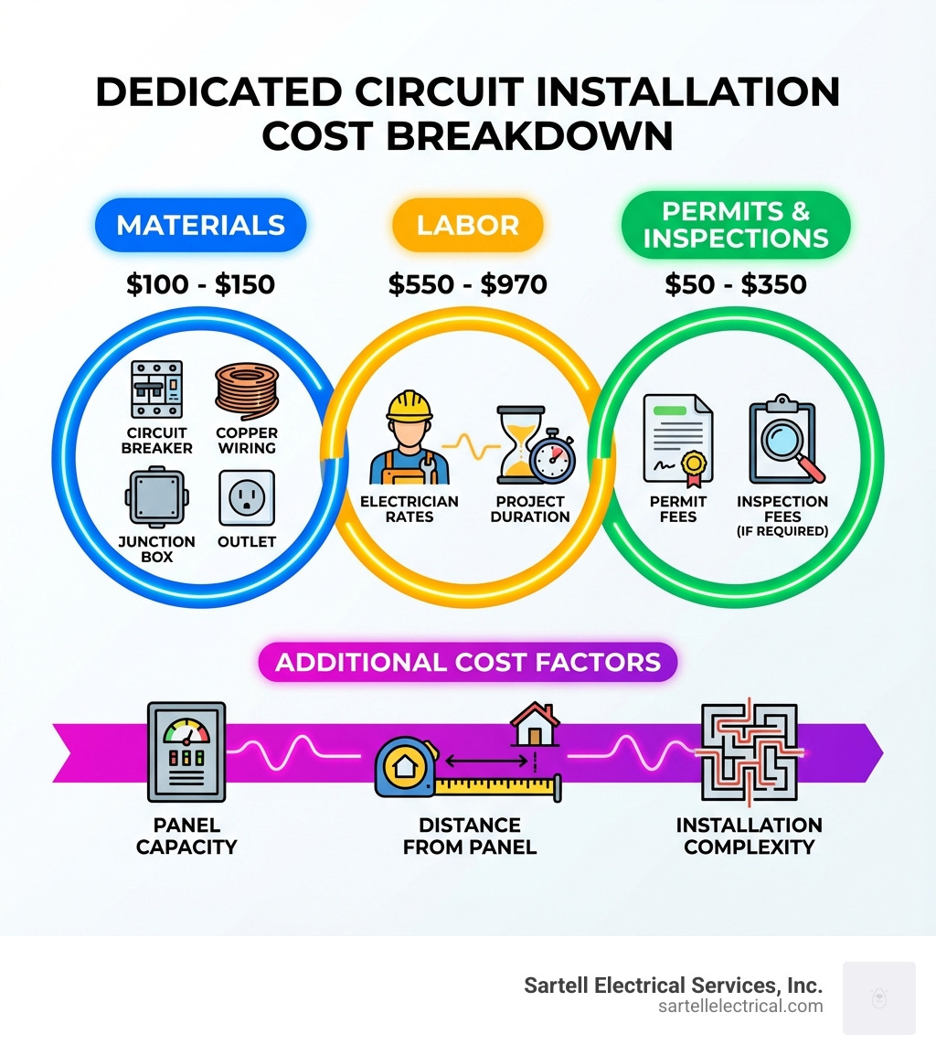 Dedicated circuit installation cost 2025: Best Smart Guide