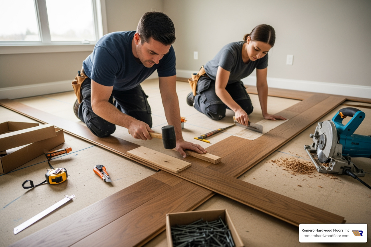 How long does it take to install hardwood floors? 1 Easy