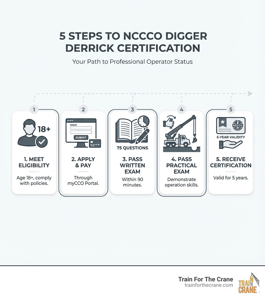 Digger Derrick Certification: 5 Steps to Success
