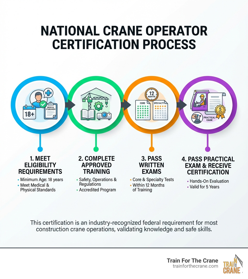 National Crane Operator Certification: 4-Step Master Guide