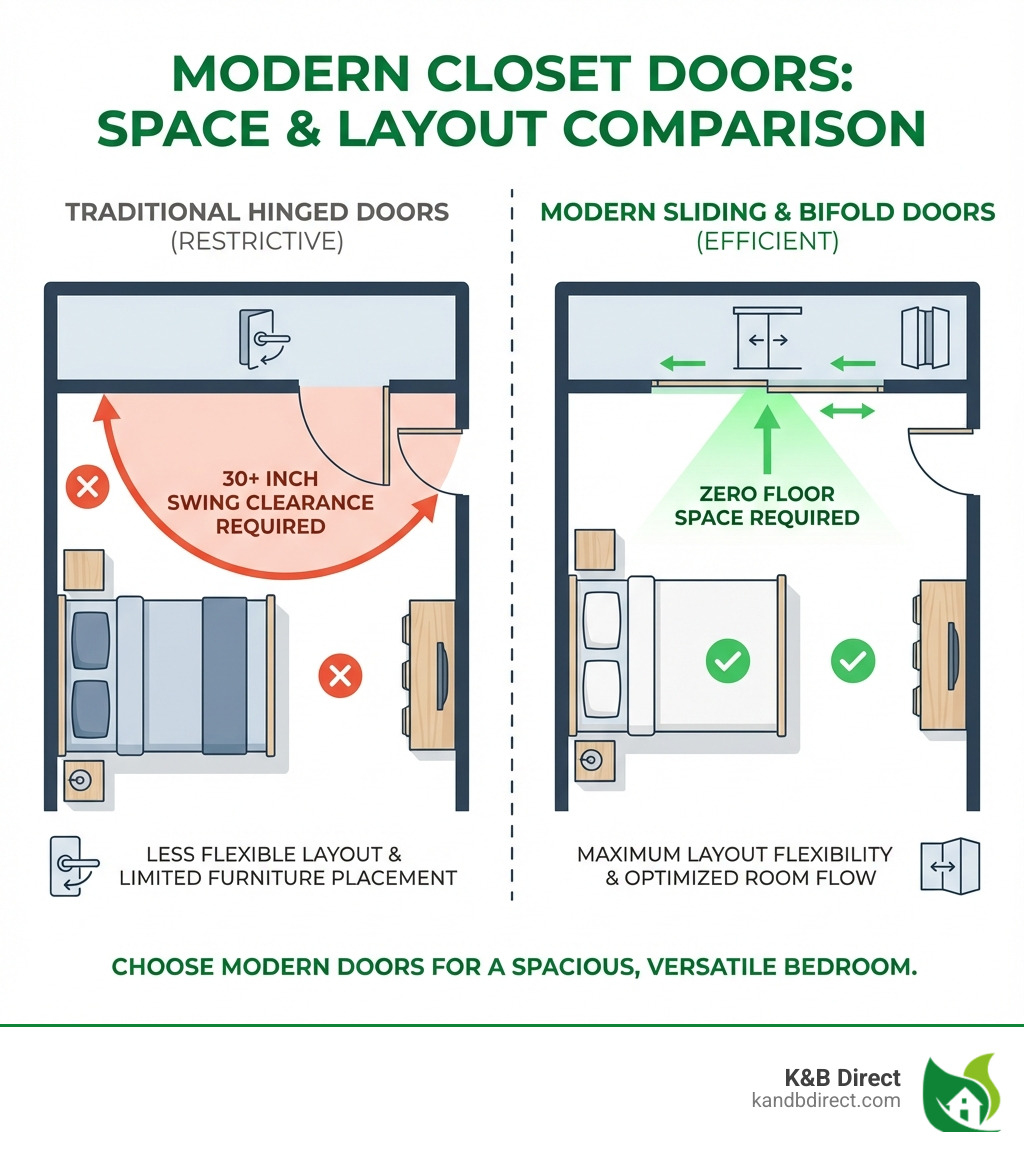 Your Bedroom's Best-Kept Secret: Stylish Modern Closet Doors - K&B Direct