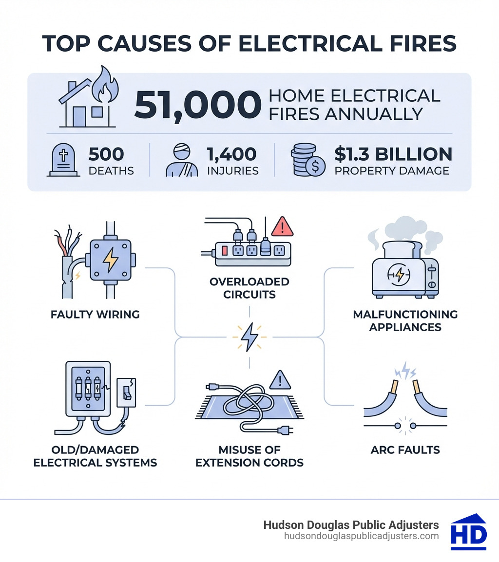 Electrical Fire Damage: 3 Steps to Safety