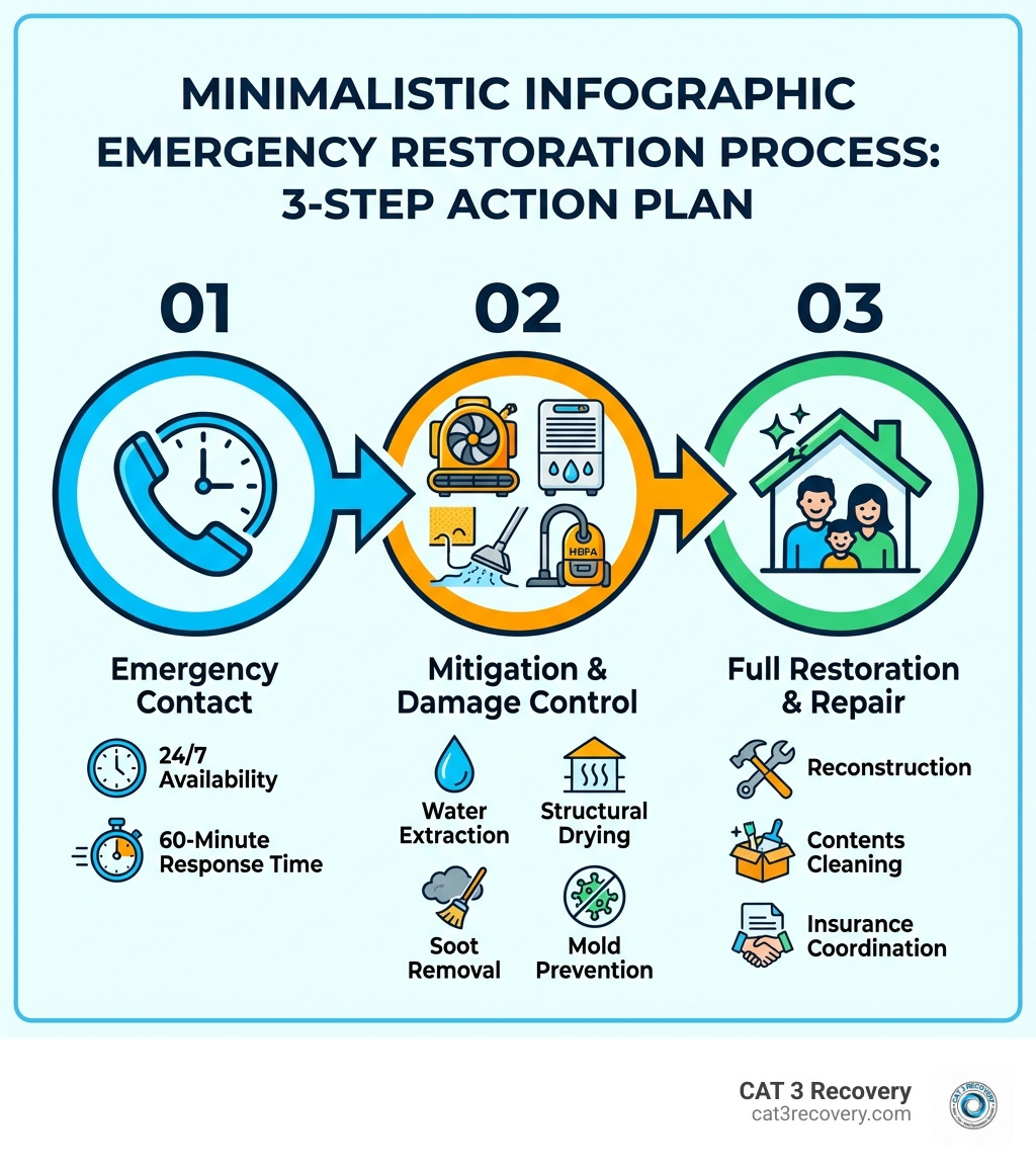 Emergency Fire & Water Restoration: 3 Critical Steps