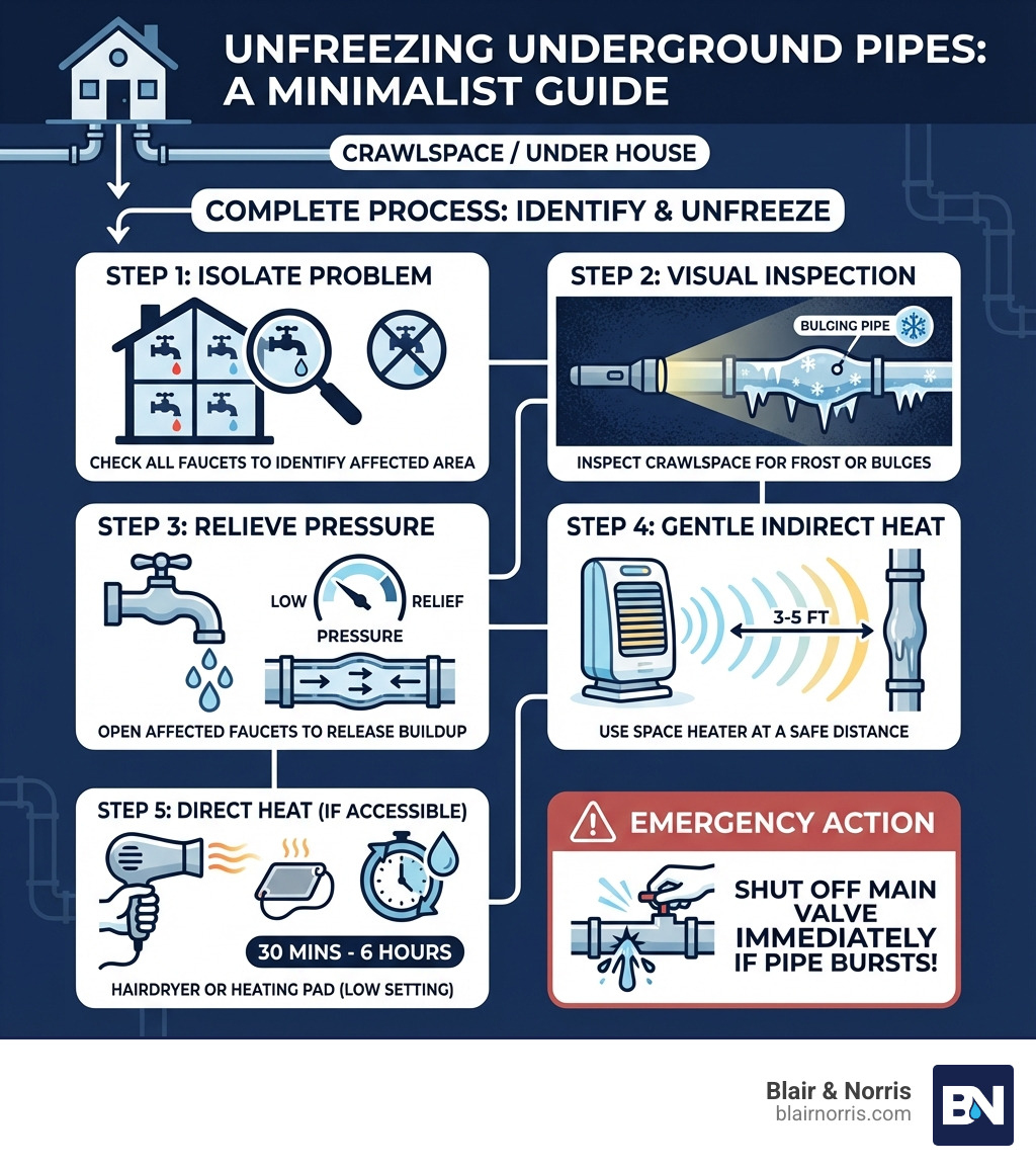 How to Unfreeze Water Pipes Under House: Safe 2025 Guide