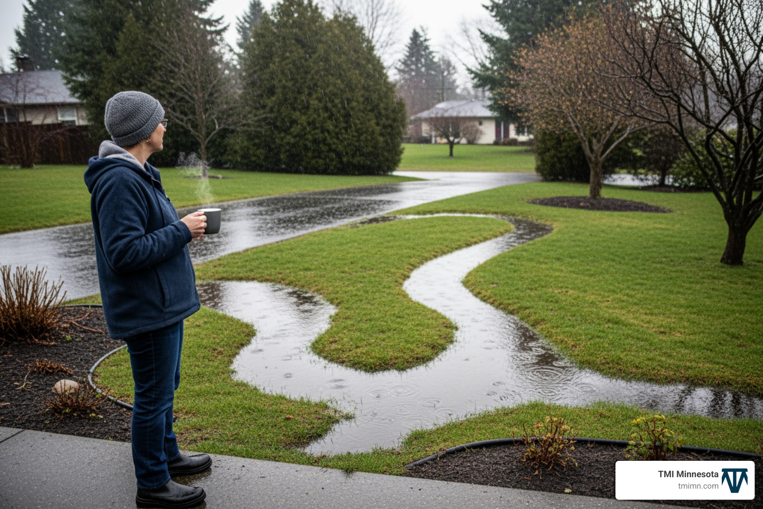 Hardscape installation for drainage and erosion control #1