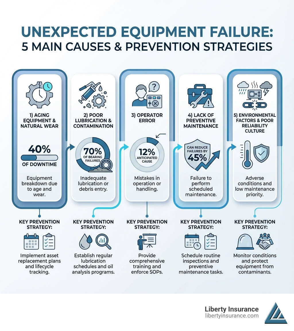 Unexpected Equipment Failure: 5 Critical Causes & Fixes