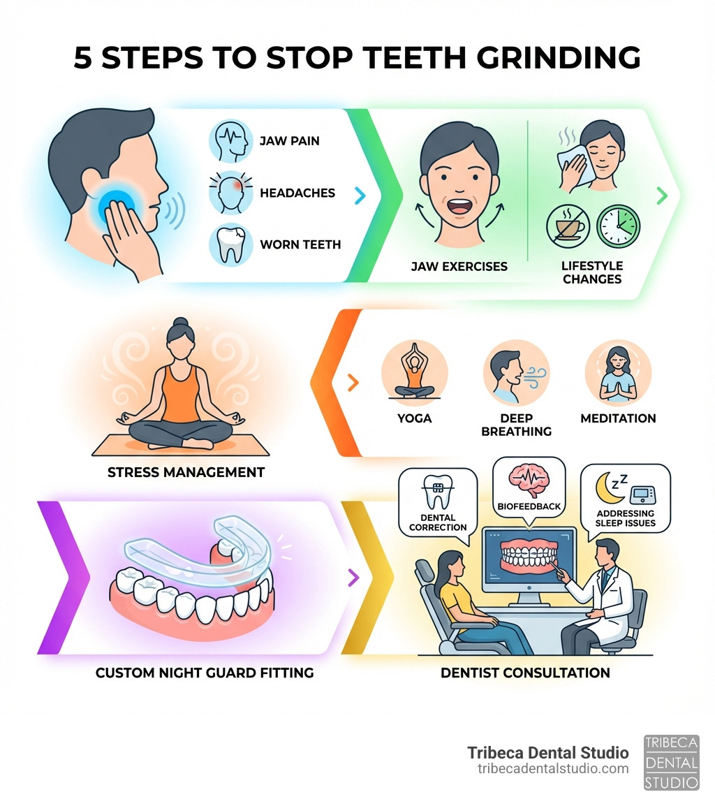 How to Stop Grinding Teeth: 5 Easy Steps