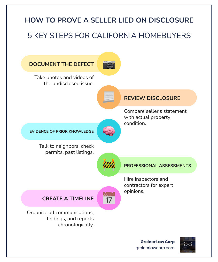 How To Prove Seller Lied On Disclosure