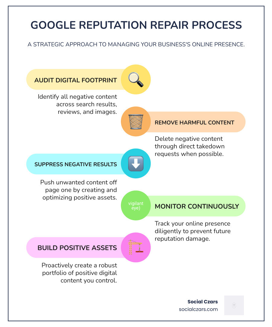 Google Reputation Repair for Business: 3 Fast Steps