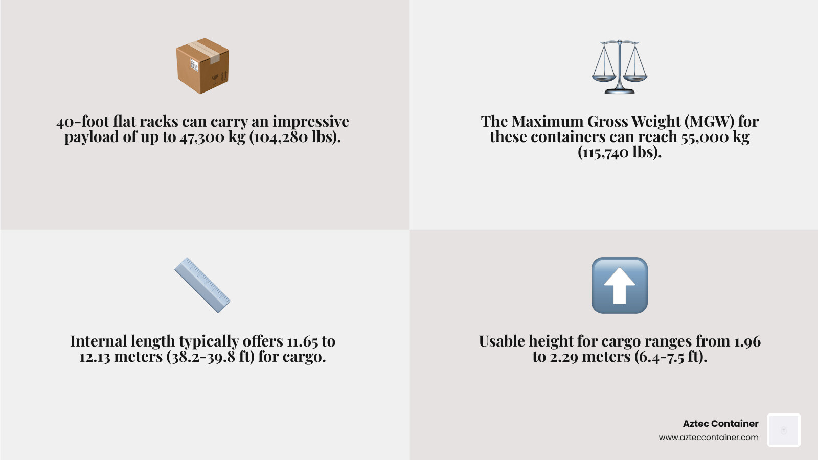 40-Foot Flat Rack Dimensions: Everything You Need To Know For Shipping ...