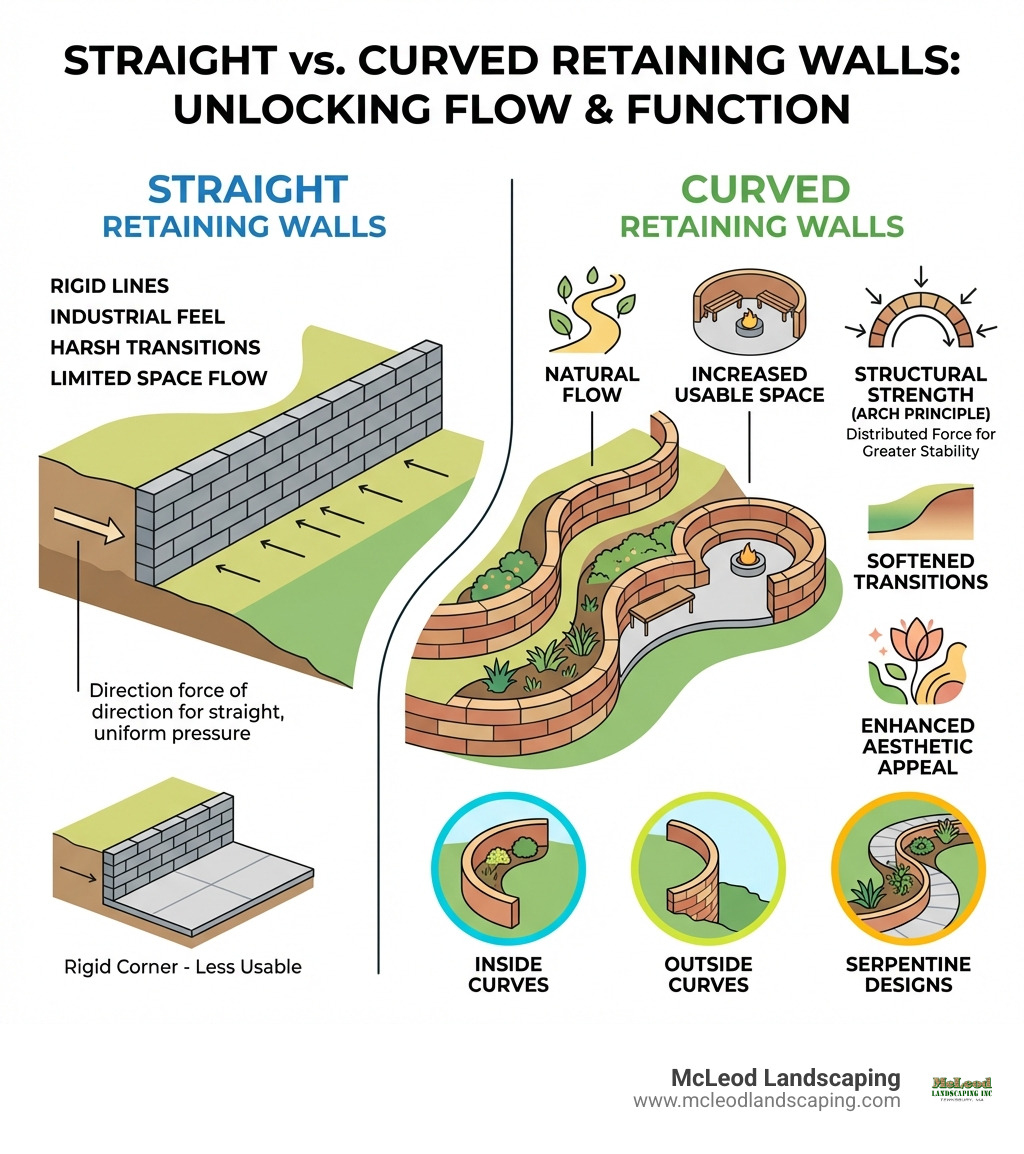 Beyond the Straight and Narrow: Creative Curved Retaining Wall Ideas