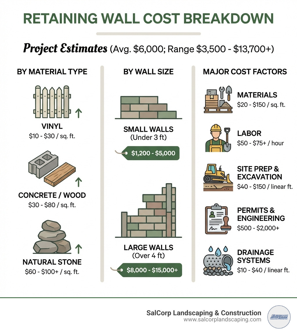 Best Cost of Building Retaining Wall: 3 Top Insights