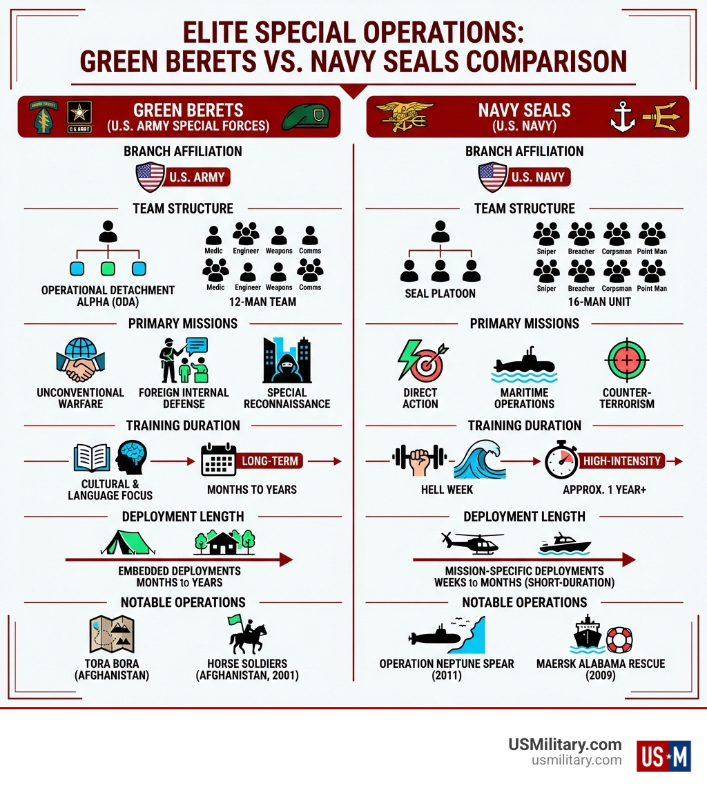 Green Beret vs Navy Seal: Crucial 2026 Guide