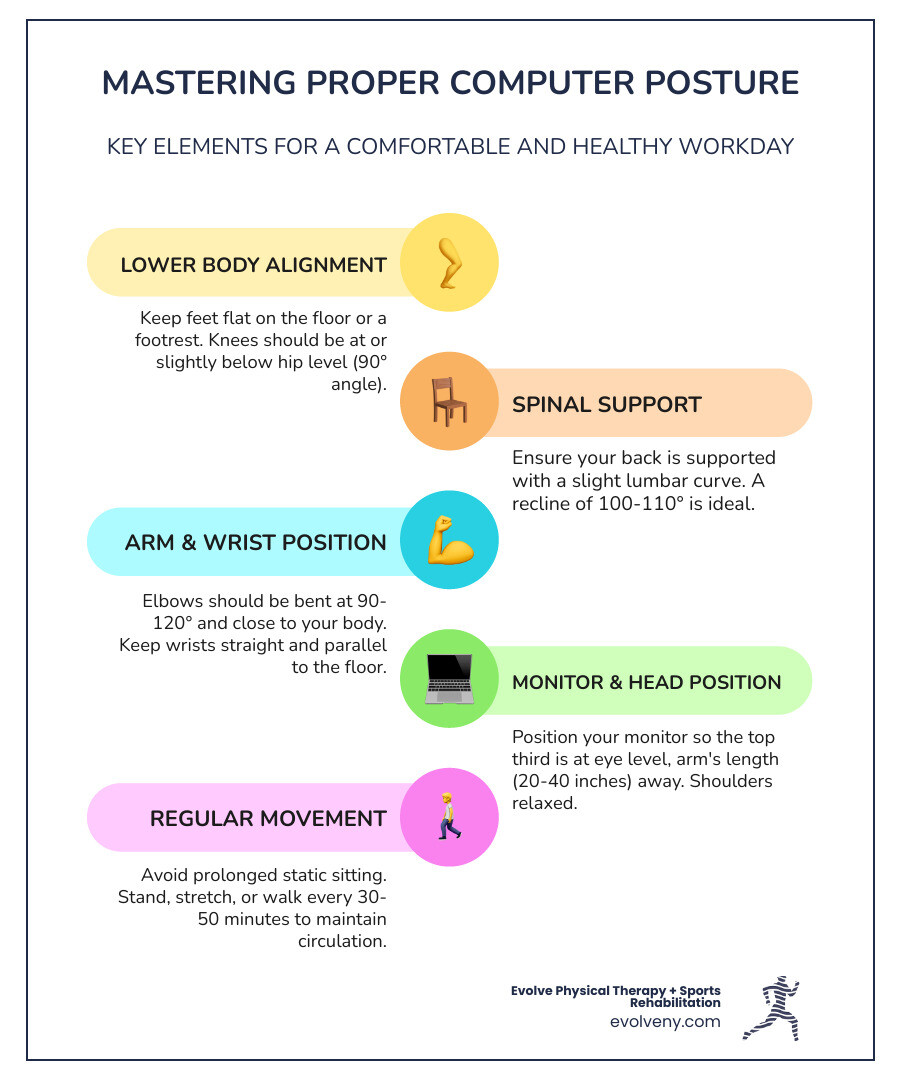 Proper Posture for Sitting at a Computer: Master 3 Steps — Physical ...