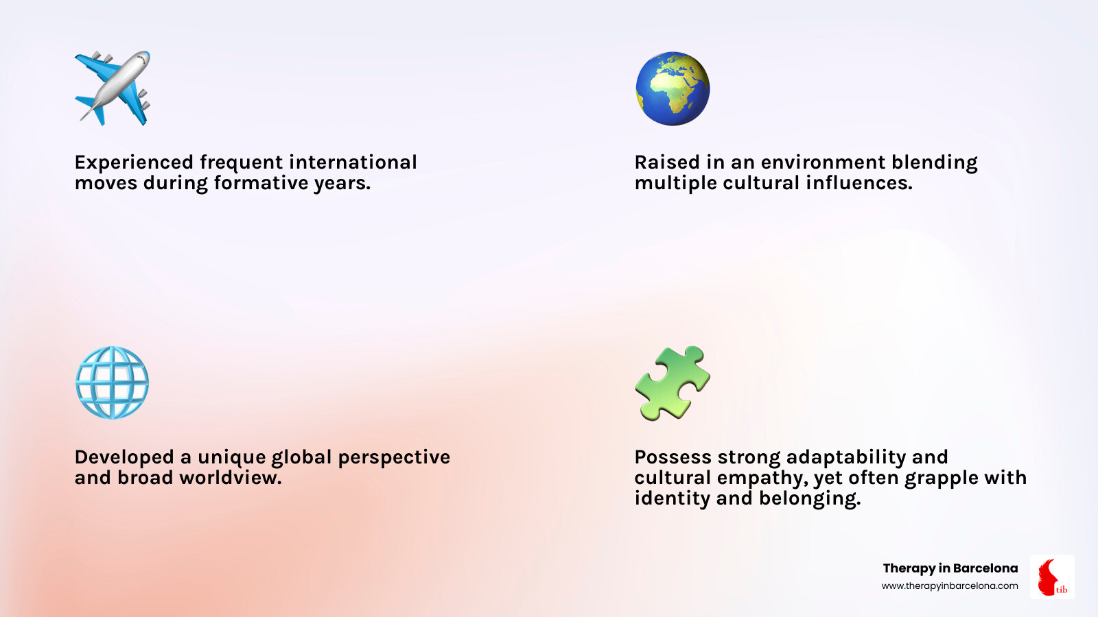 Navigating Worlds: Therapy for Third Culture Kids - Therapy In Barcelona
