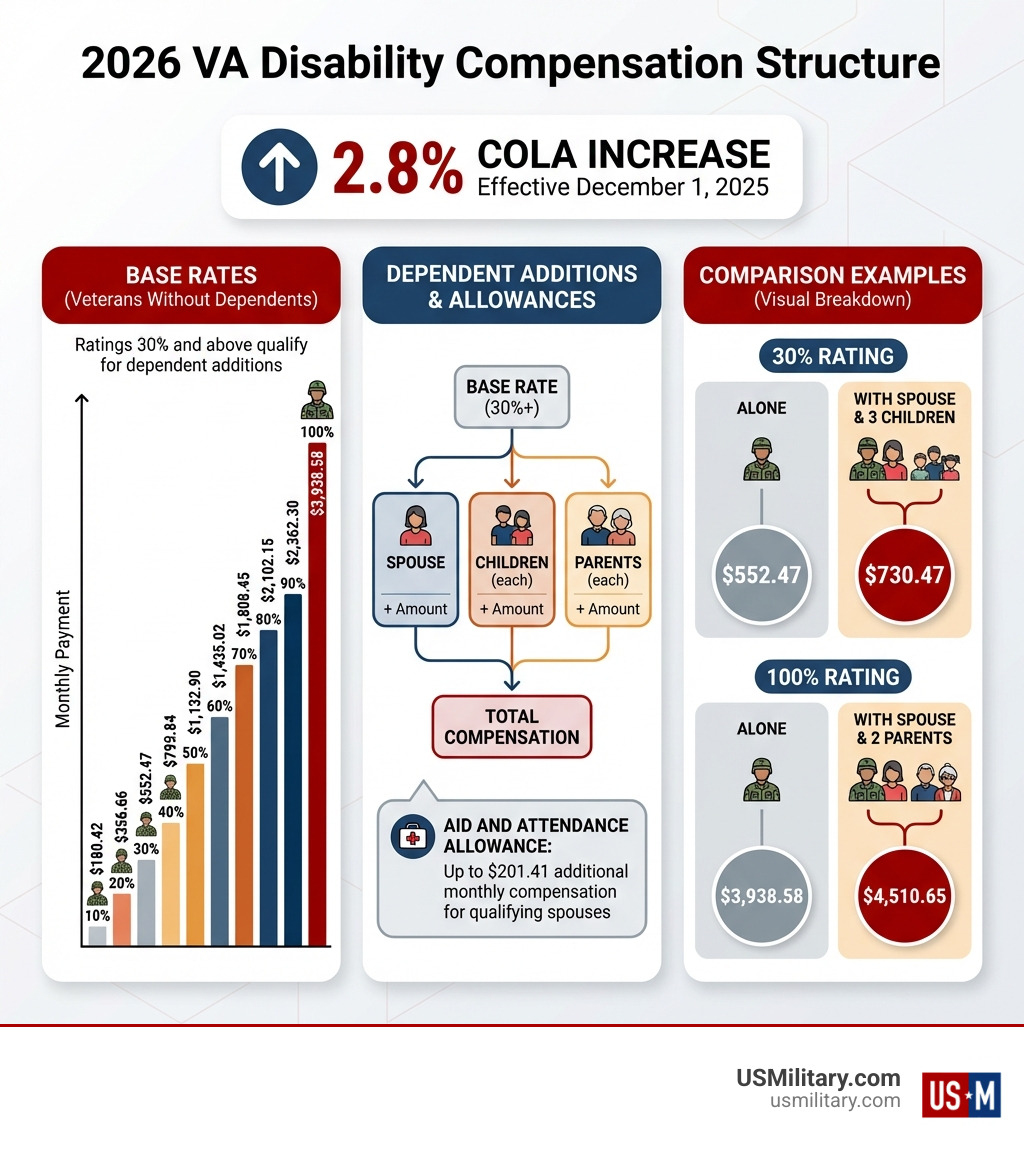 va disability rating chart 2026: Unlock Your Max 2.8%