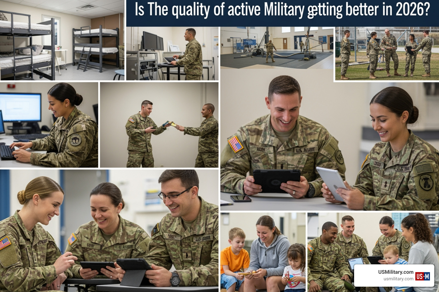 Is the quality of active military life... | US Military