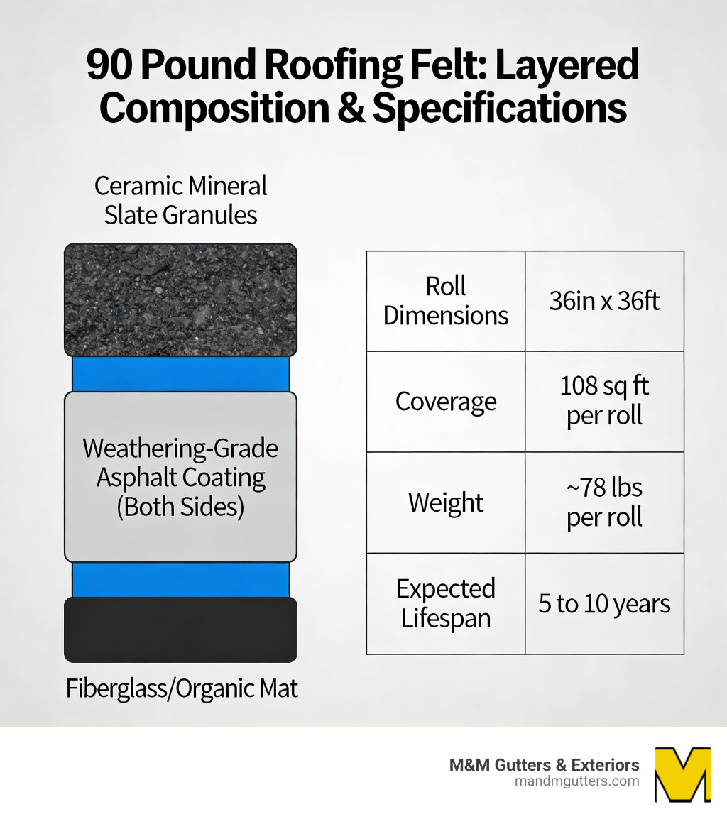 90 Pound Felt: Underlayment or Standalone? A Complete Breakdown - M&M ...