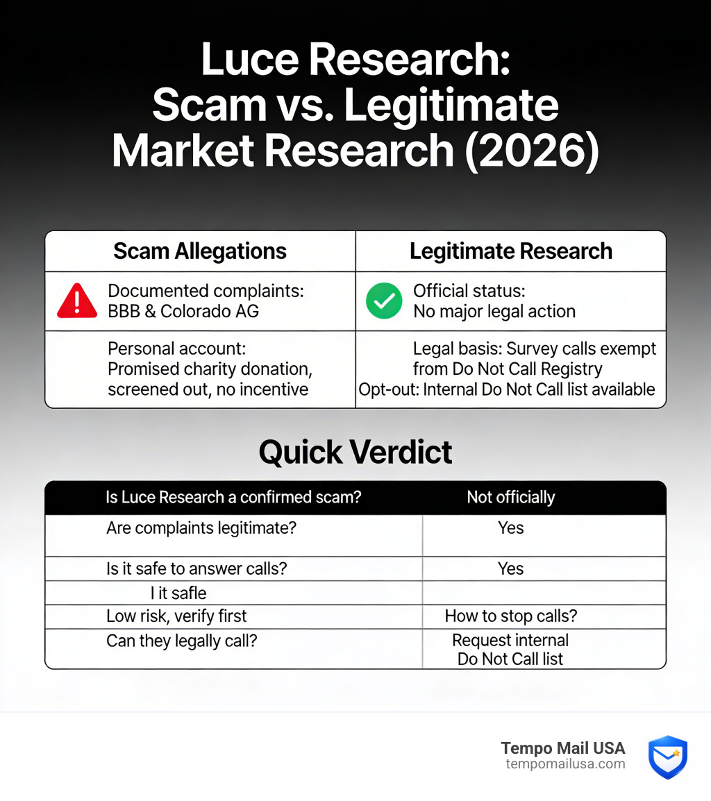 The Complete Guide to Luce Research Scam | TempoMailUSA