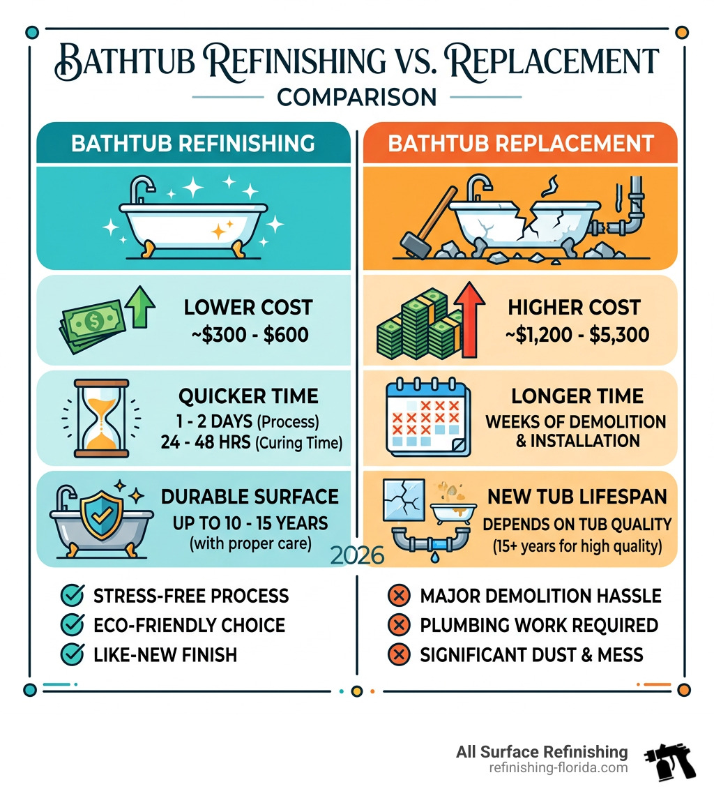 5 DIY Bathtub Renewal Hacks - All Surface Refinishing