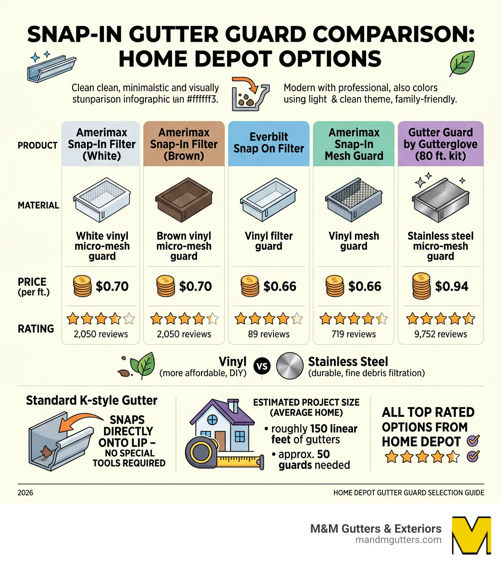 Which Home Depot Gutter Guards Actually Work - M&M Gutters & Exteriors