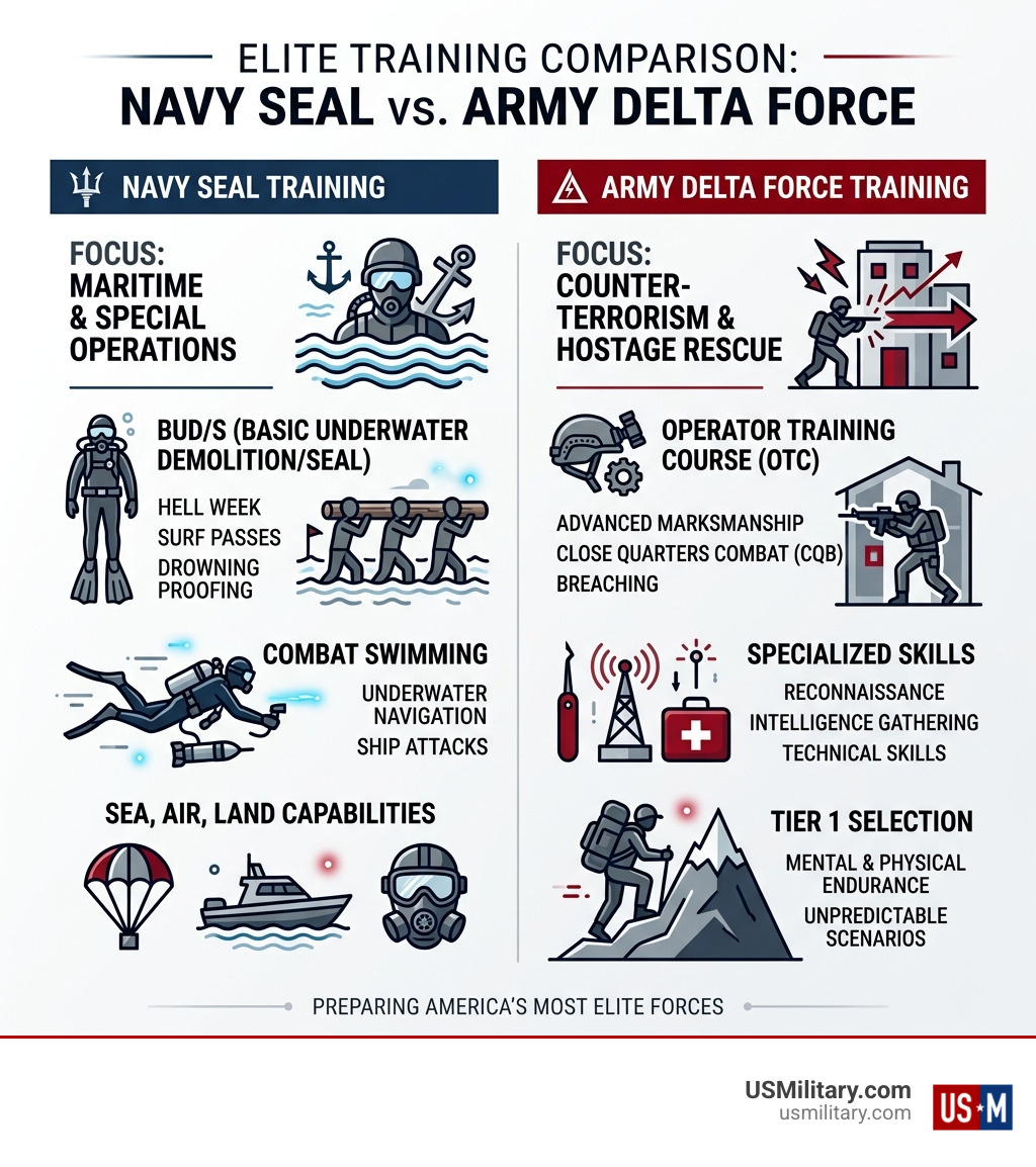 US Navy Seals vs Army Delta Force: #1 Elite Winner