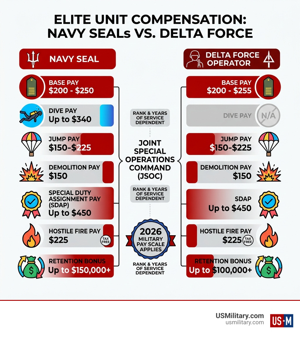 Are Navy SEALs Paid The Same As Army Delta Force 2026 Pay