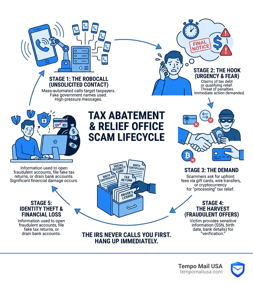 Tax Abatement and Relief Office Scam Warning | TempoMailUSA