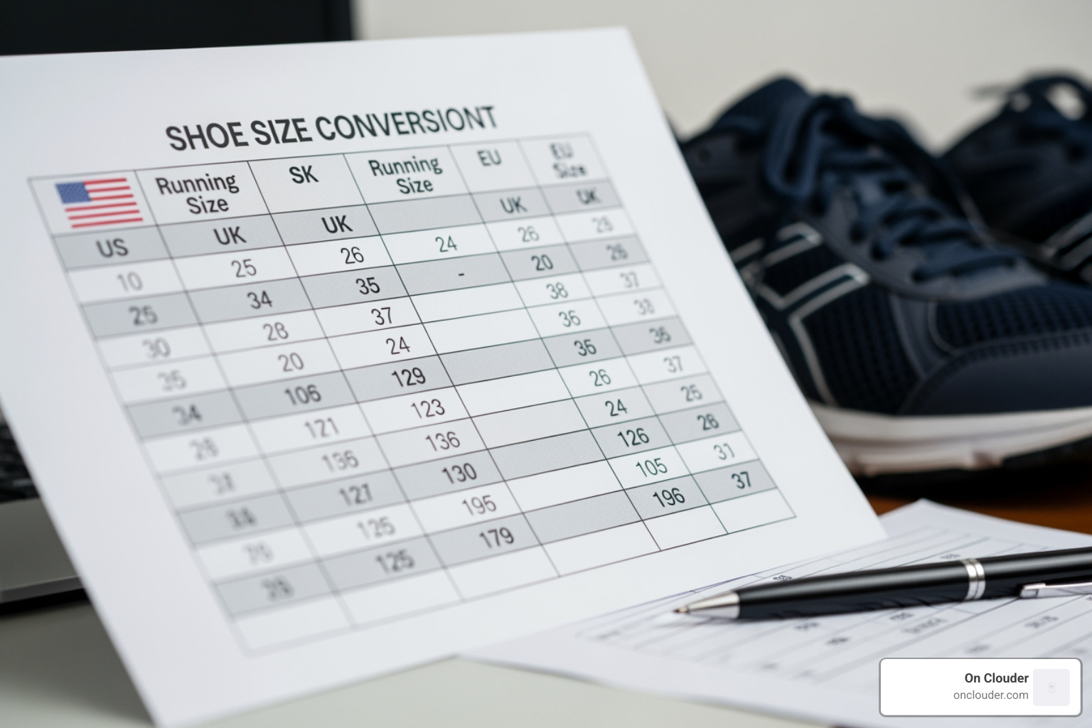 Running Shoe Size Comparison: 2026 Guide