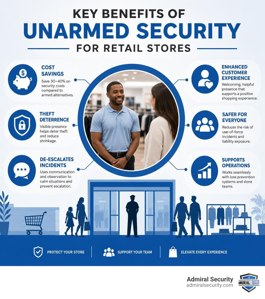 Unarmed Security for Retail Stores: Top 5 Cost-Saving Tips