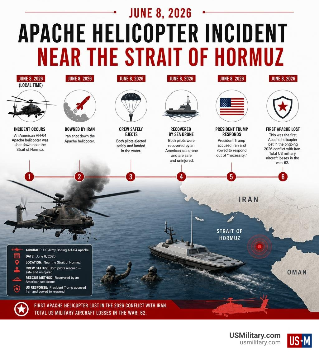 Iran Shot Down American Apache Helicopter: Pilots Rescued