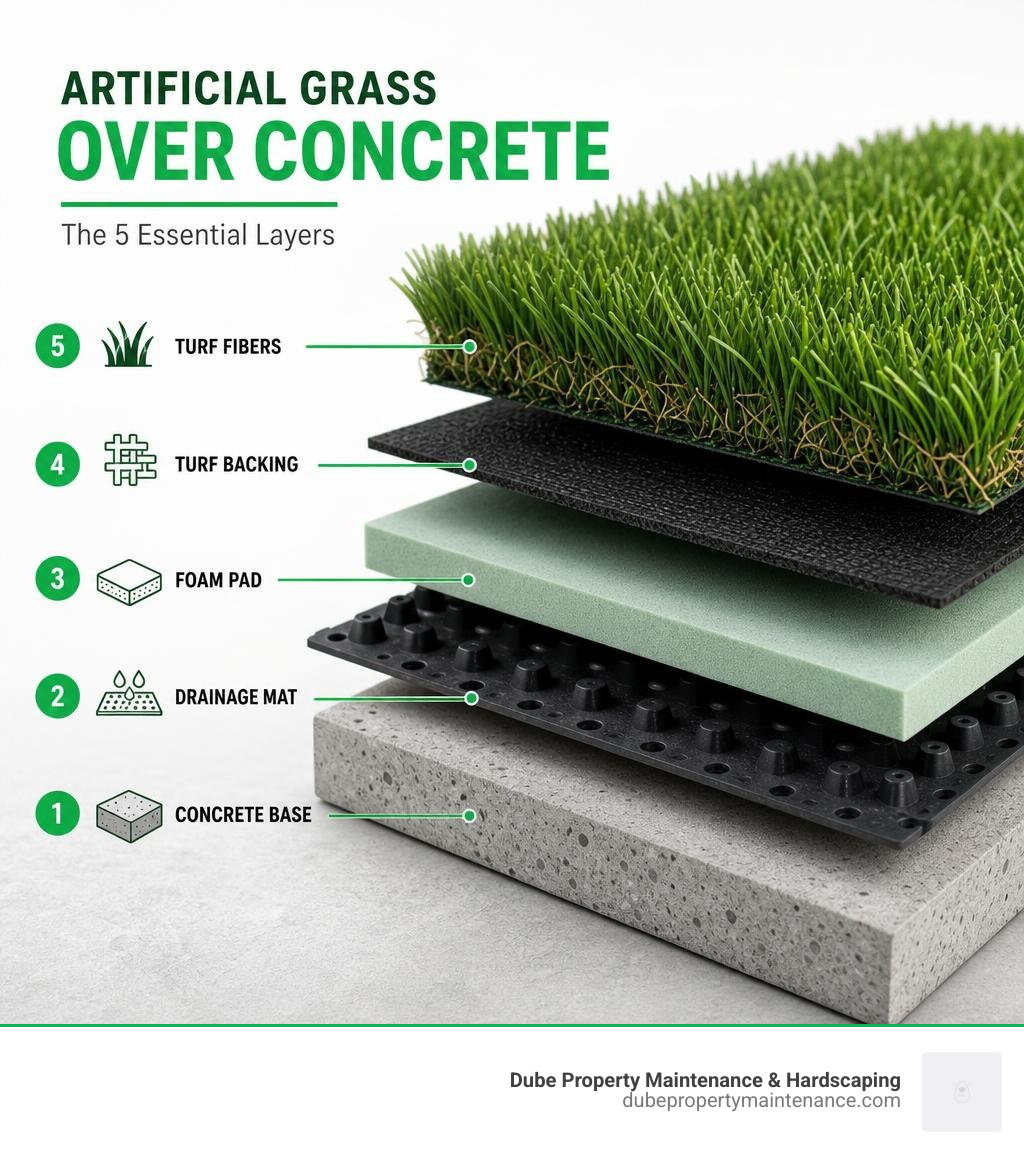 Artificial Grass Over Concrete: 5 Smart Tips for 2026