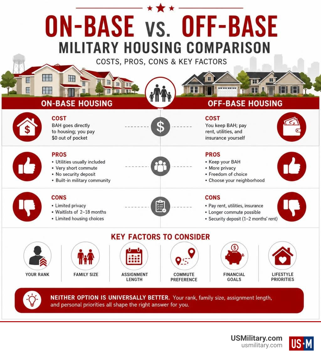 On-Base vs Off-Base Military Housing