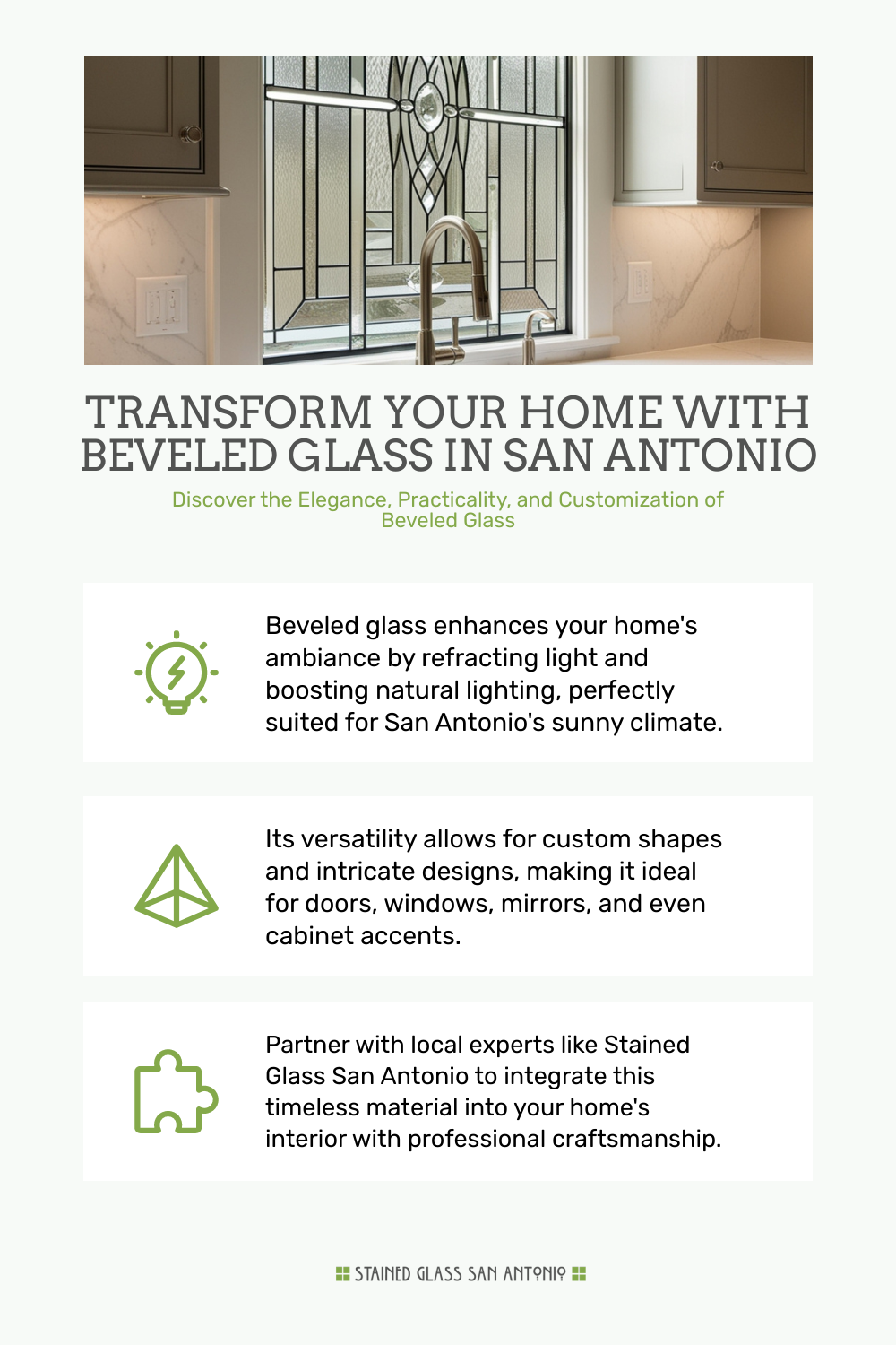 Beveled Glass in San Antonio: Elevate Your Home Design - Stained Glass ...