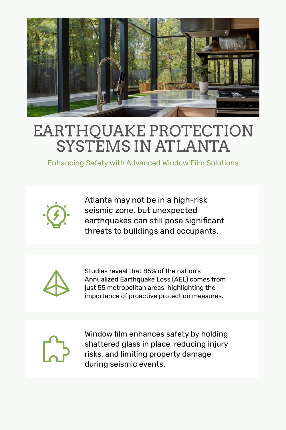 Earthquake Protection Systems in Atlanta: Stay Safe - Window Film Atlanta