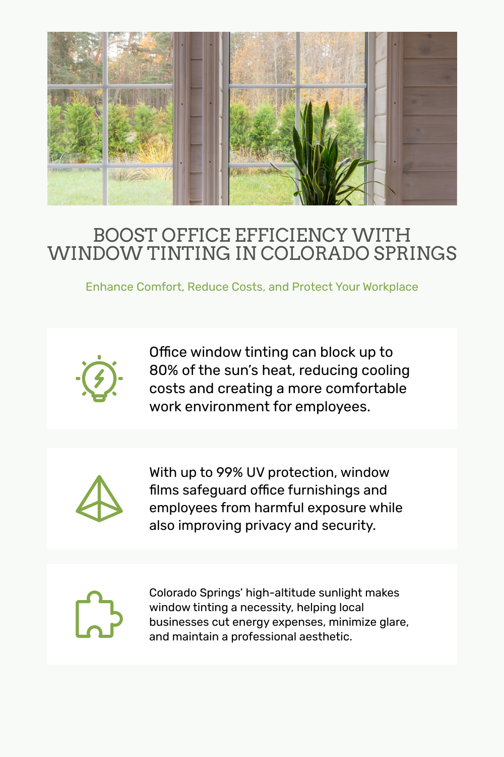 Office Window Tint in Colorado Springs: Enhance Comfort - Colorado ...