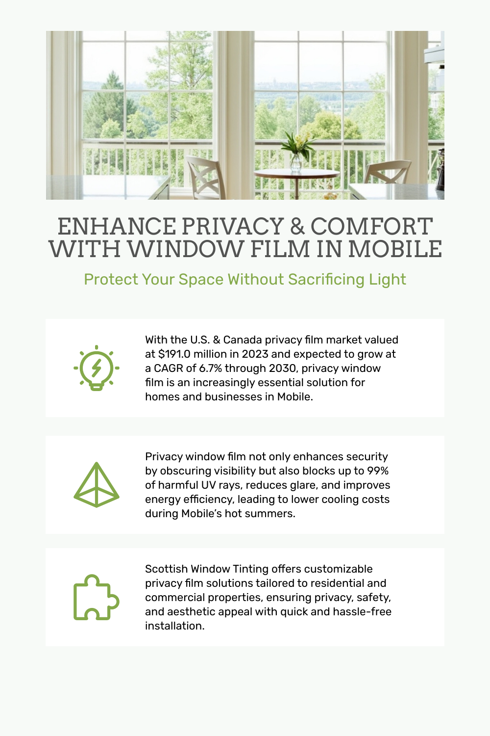 Privacy Window Film in Mobile: Enhance Security & Comfort - Scottish ...