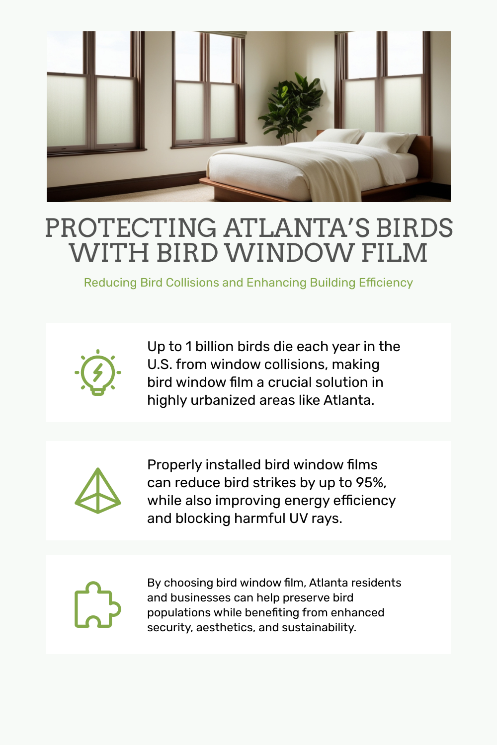 Bird Window Film in Atlanta: Protect Birds Easily - Window Film Atlanta