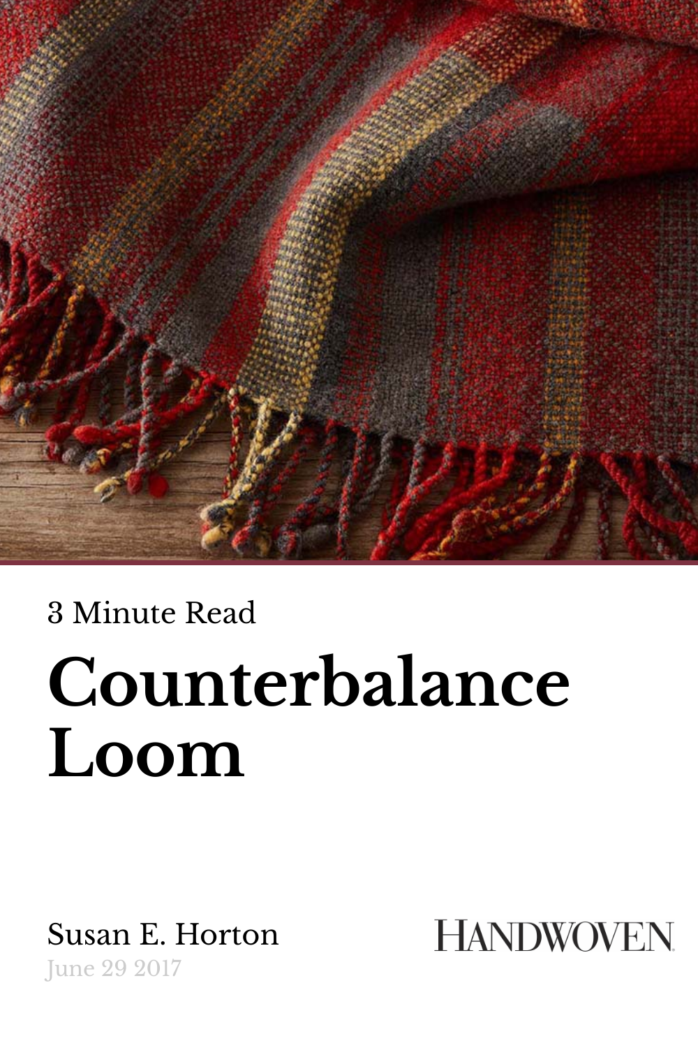 Counterbalance Loom | Handwoven