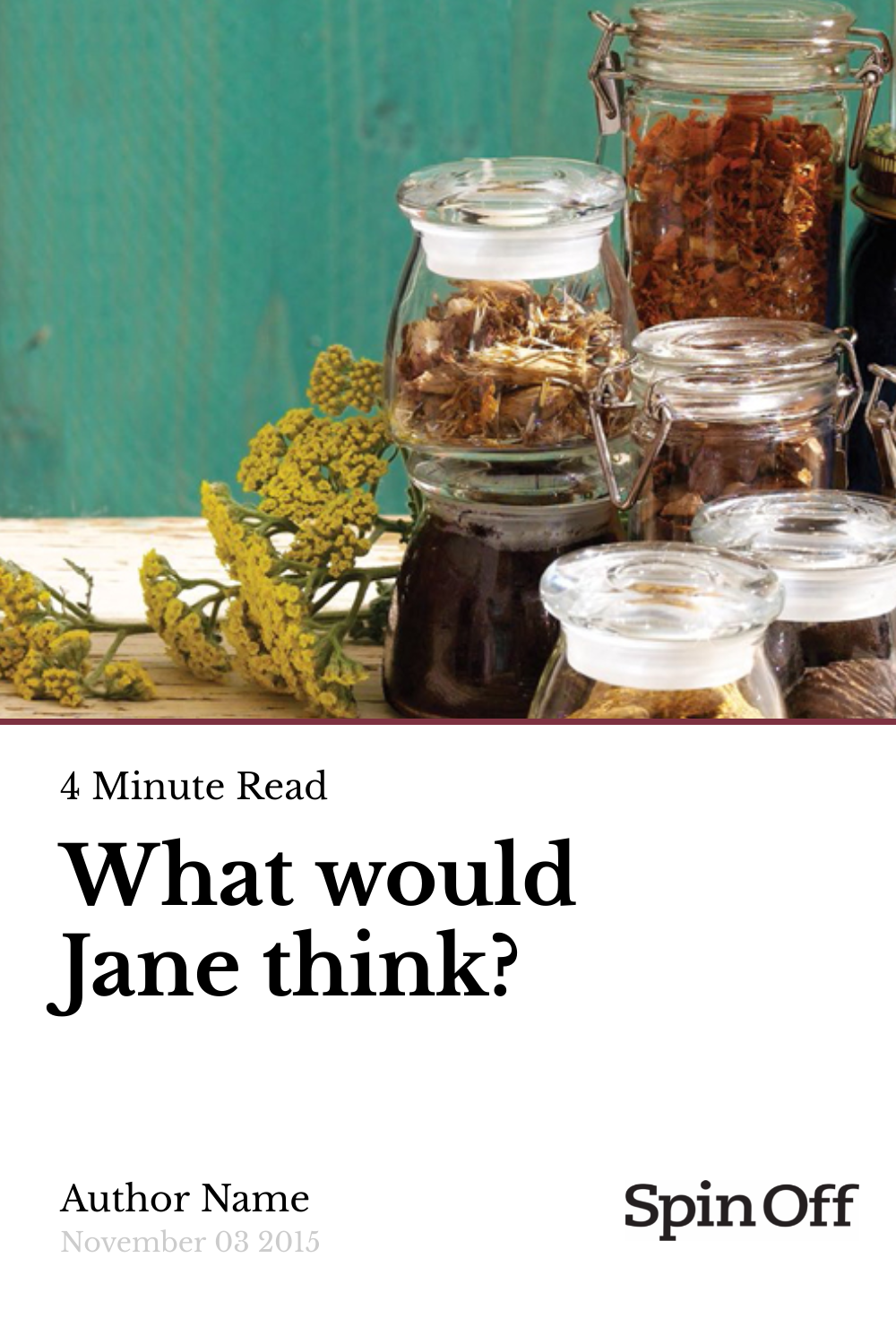 What would Jane think? | Spin Off