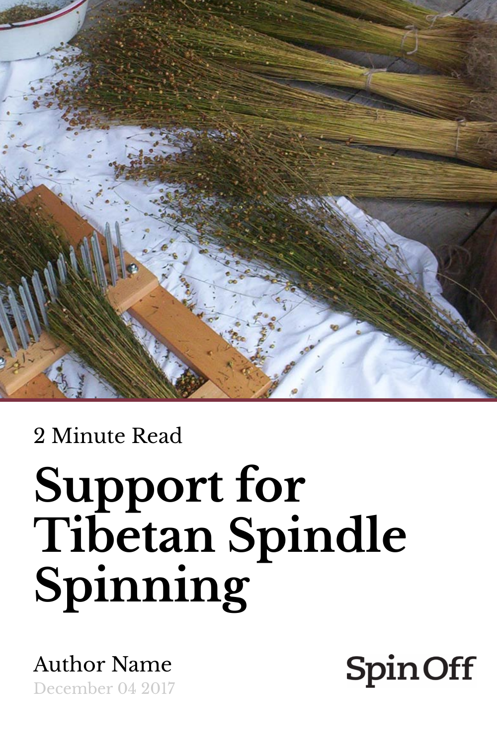 Support for Tibetan Spindle Spinning | Spin Off
