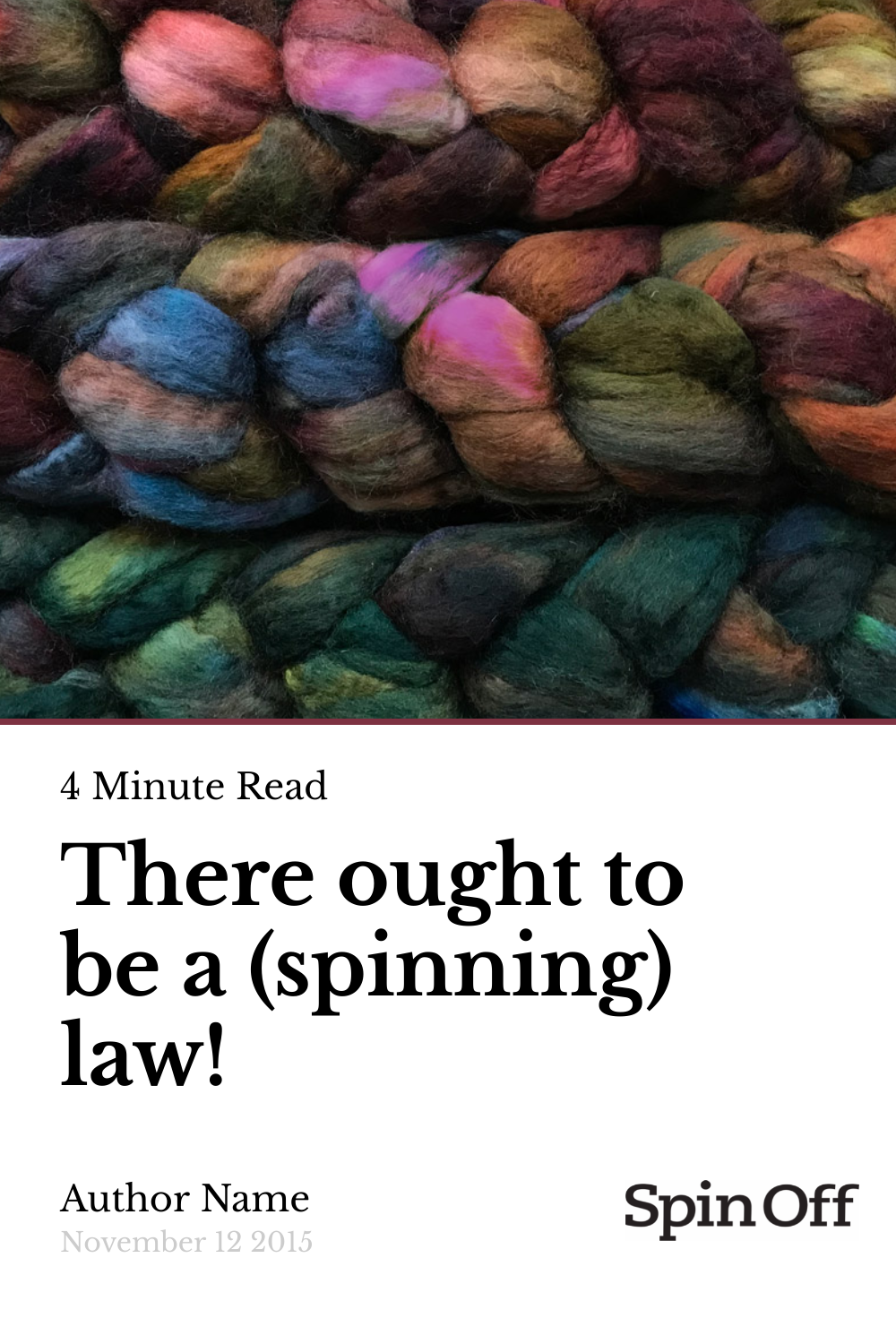 There ought to be a (spinning) law! | Spin Off