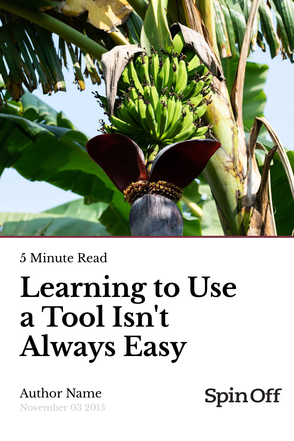 Learning to Use a Tool Isn't Always Easy | Spin Off