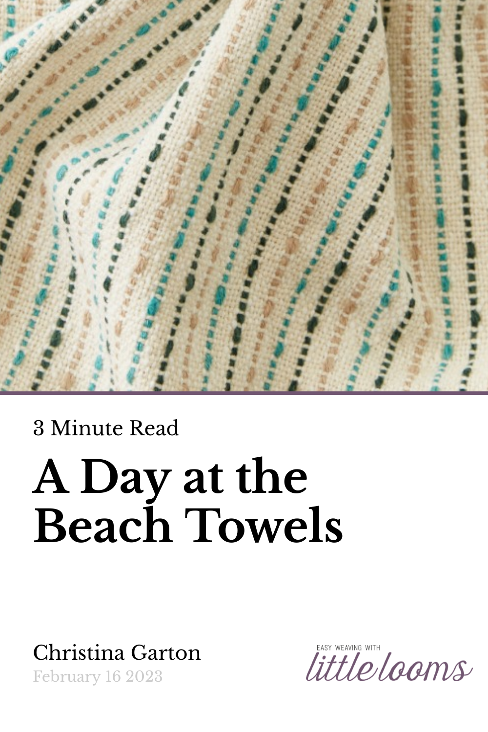 A Day At The Beach Towels Little Looms